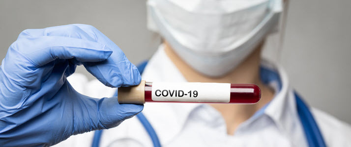 taking a covid test