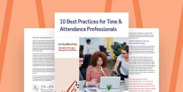 10 Best Practices for Time & Attendance Professionals
