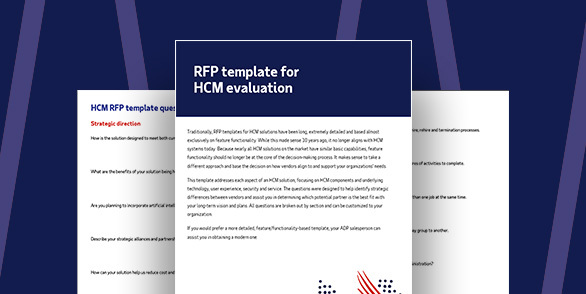 HCM RFP Template | Human Capital Management | ADP